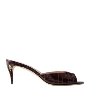 Jennifer Chamandi Croc-effect Leather Sandals - No