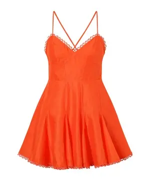 Charo Ruiz Ibiza Guipure Lace-trimmed Cotton-blend Voile Mini Dress - No