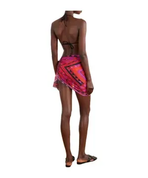 Emilio Pucci Printed Self-tie Cotton Pareo