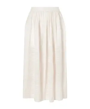 LEMLEM Striped Cotton Midi Skirt - No