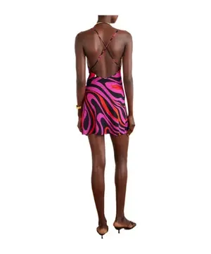 Emilio Pucci Printed Stretch-jersey Mini Dress