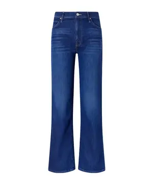 MOTHER High-rise Straight-leg Jeans - Blue