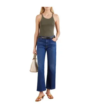 MOTHER High-rise Straight-leg Jeans