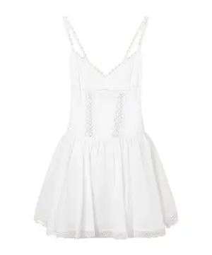 Charo Ruiz Ibiza Gardenia Guipure-lace Panelled Dress - No
