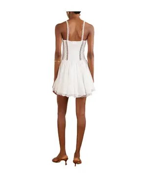 Charo Ruiz Ibiza Gardenia Guipure-lace Panelled Dress