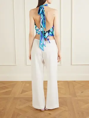Emilio Pucci Bluepurple Geometric Vest