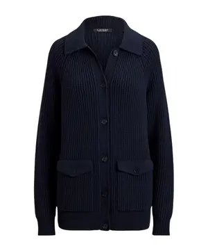 Ralph Lauren Wool Knit Cardigan - Blue