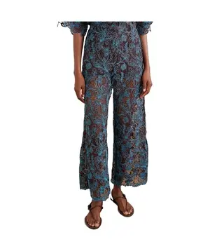 ALEMAIS Francine Lace Wide-leg Pants - No