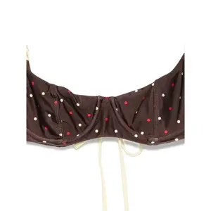 Frankies Bikinis Polka-dot Bikini Top