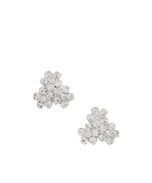 JENNIFER BEHR Round Crystal Stud Earrings