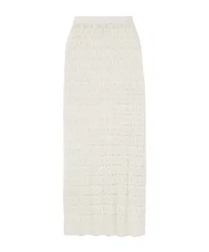 Calle Del Mar Crochet Midi Skirt