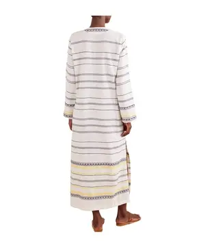 LEMLEM Striped Linen Maxi Dress