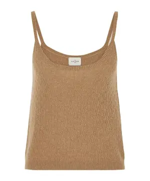 Le Kasha Fregene Pointelle-knit Cashmere Top - No