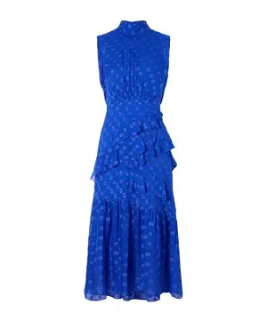 Saloni Crepe De Chine Midi Dress - No