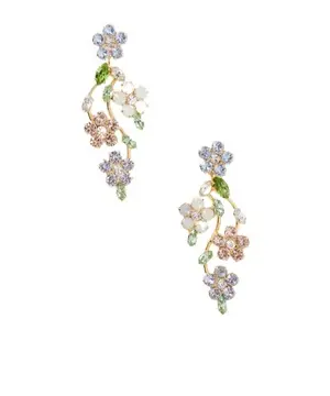 JENNIFER BEHR Gold-tone Crystal Earrings - No