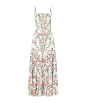 Borgo De Nor Tiered Broderie Anglaise Cotton Maxi Dress - No
