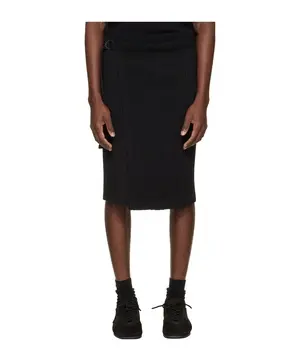 Issey Miyake Rustic Mesh Skirt - Black