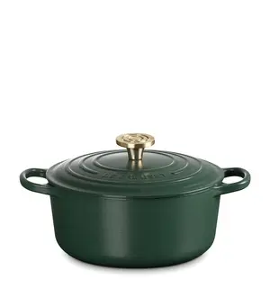 LE CREUSET Cast Iron Round Casserole Dish - Green
