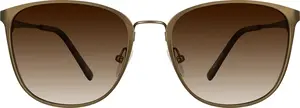 Zenni Square Glasses Flex Titanium Full Rim Frame
