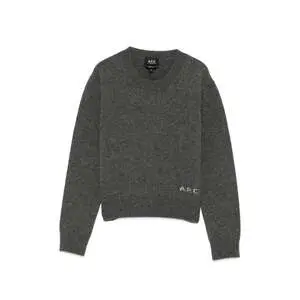 A.p.c. Grey Knitwear Jumpers - Gray