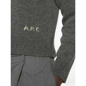 A.p.c. Grey Knitwear Jumpers