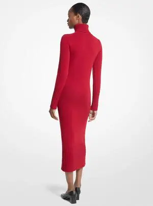 Michael Kors Cashmere Turtleneck Sweater Dress In Size By