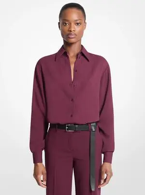 Michael Kors Katia Viscose Georgette Button Down Shirt
