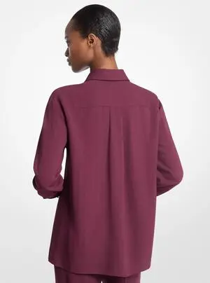Michael Kors Katia Viscose Georgette Button Down Shirt