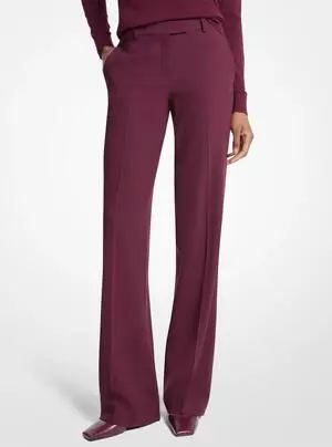 Michael Kors Camilla Stretch Wool Stovepipe Trousers In Size By - Red