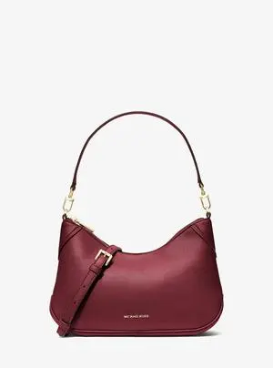 Michael Kors Jet Set Leather Convertible Crossbody Bag - Red