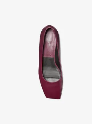 Michael Kors Isabella Leather Skimmer Flat