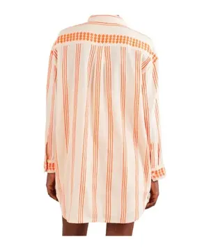 LEMLEM Orangewhite Striped Longsleeve Shirt