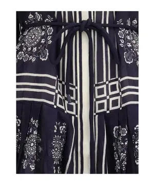 ALEMAIS Banderra Floral Midi Shirt Dress