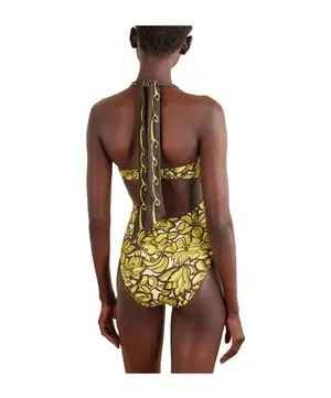 ALEMAIS Mona Printed Swimsuit - Green