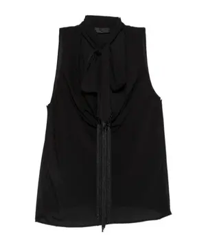 Liu Jo Fringe-detail Pussy-bow Top