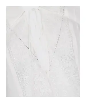 Patrizia Pepe Lace Panel Long Sleeve Top