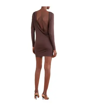 Alex Perry Open-back Draped Jersey Mini Dress
