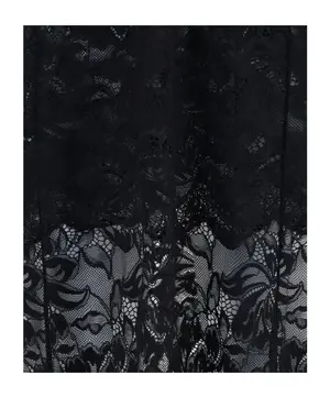 Rabanne Floral Lace Bardot Maxi Dress