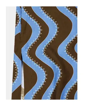 ALEMAIS Wave Printed Frankie Midi Dress