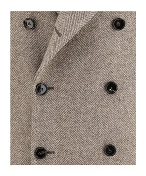Tagliatore Chevron Double-breasted Coat