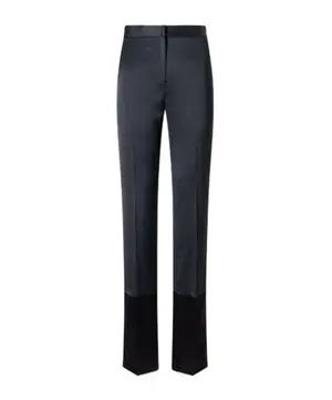 Sharon Wauchob Paneled Satin Straight-leg Pants