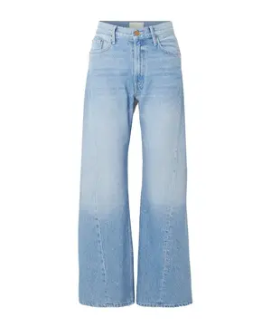 MOTHER Highwaist Wideleg Jeans - Blue