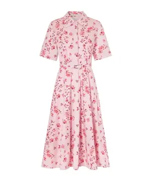 EMILIA WICKSTEAD Floral Print Shirt Dress