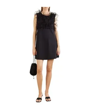Sharon Wauchob Feather-trimmed Silk Tank - No