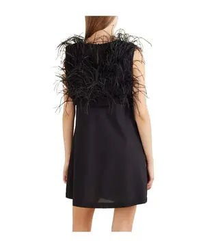 Sharon Wauchob Feather-trimmed Silk Tank - No