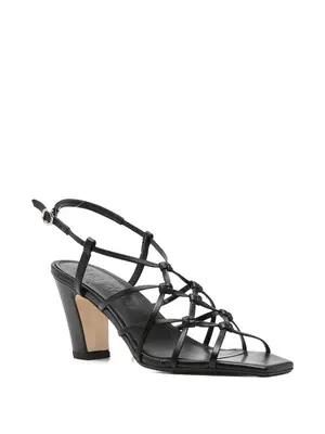 AeydĒ Acacia Nappa Leather Heel Sandals
