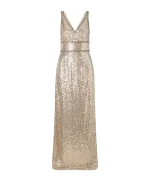 Jenny Packham Crystal-embellished Sequin Tulle Gown - No