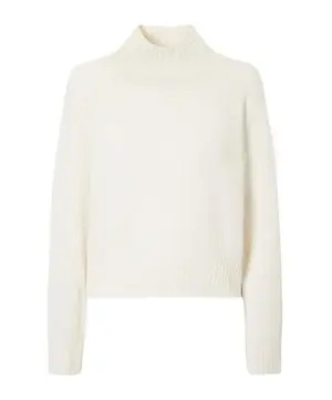ALLUDE Cashmere Mock-neck Sweater
