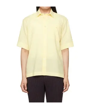Issey Miyake Pl Ramie Shirt - Yellow