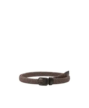 Issey Miyake Woven Leather Trim Belt